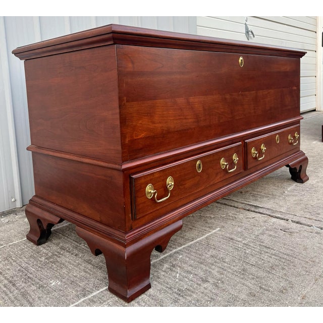 Late 20th Century Stickley Furniture Solid Cherry Chippendale Cedar ...