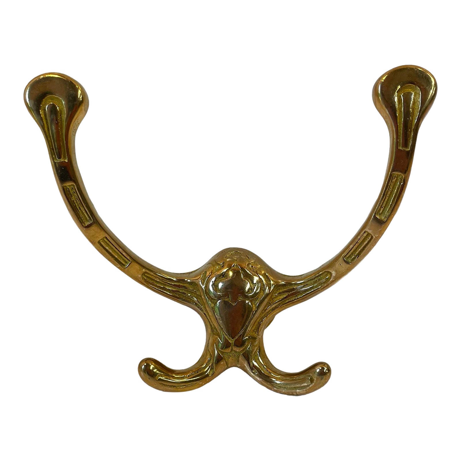 Vintage Brass Coat Hook | Chairish