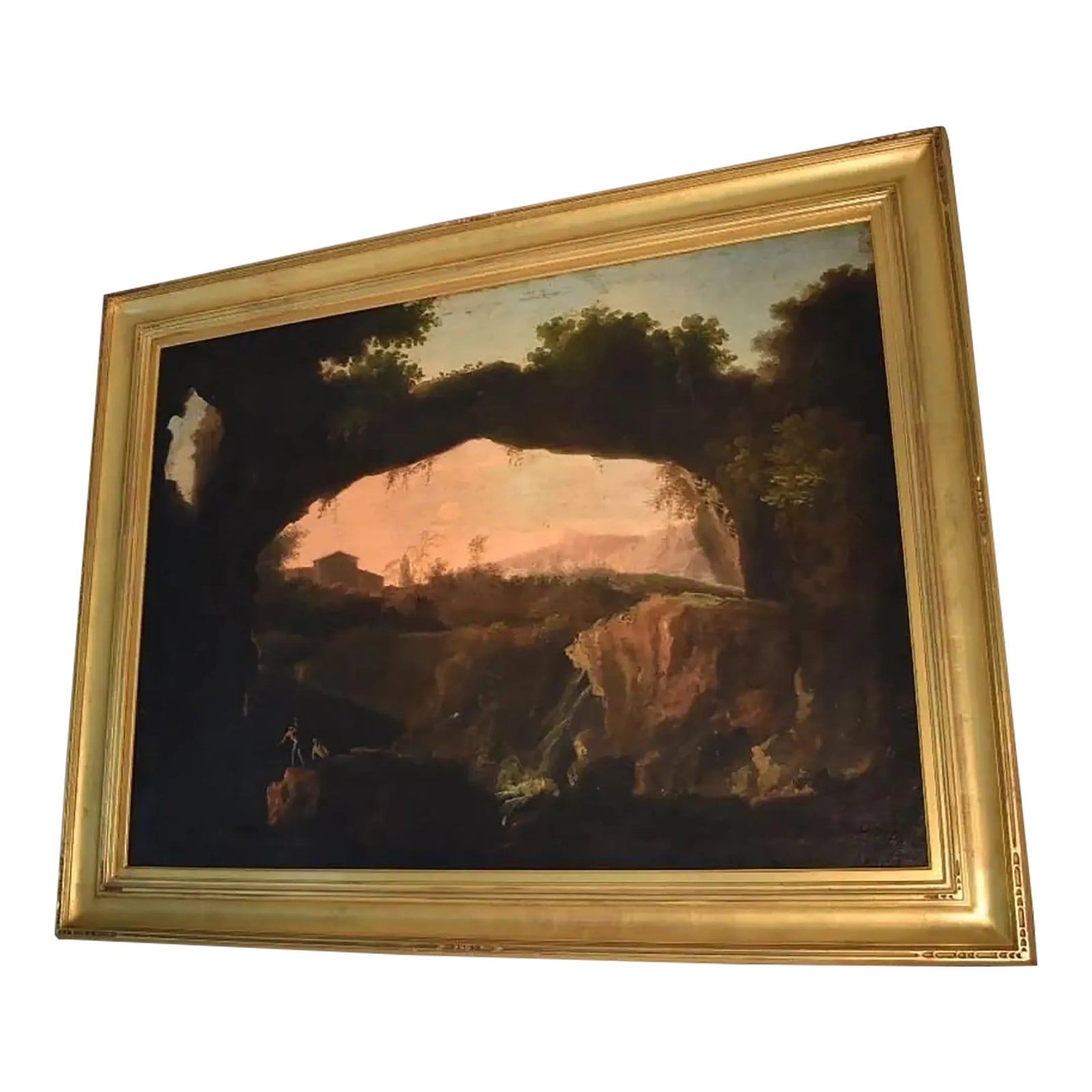 17th/18th Century Landscape View of an Italian Grotto With Well ...