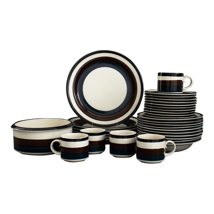 1970s Arabia Finland "Kaira" Dinnerware Set- 32 Pieces | Chairish