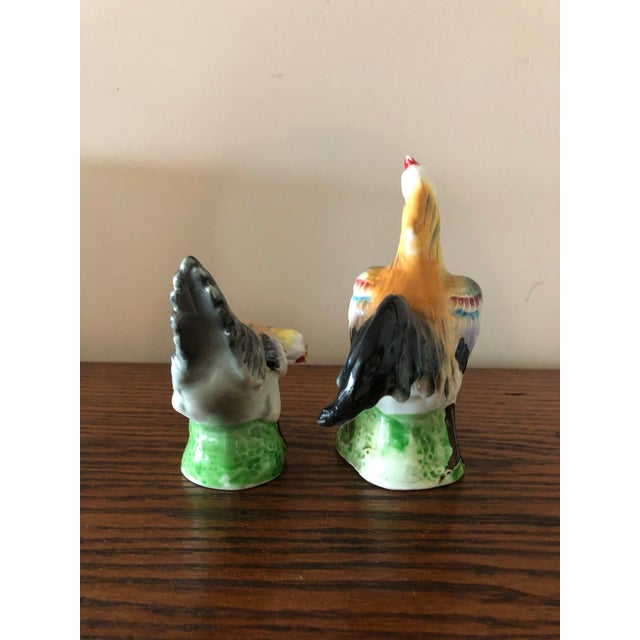 Vintage Made in Japan Rooster and Chicken - a Pair | Chairish
