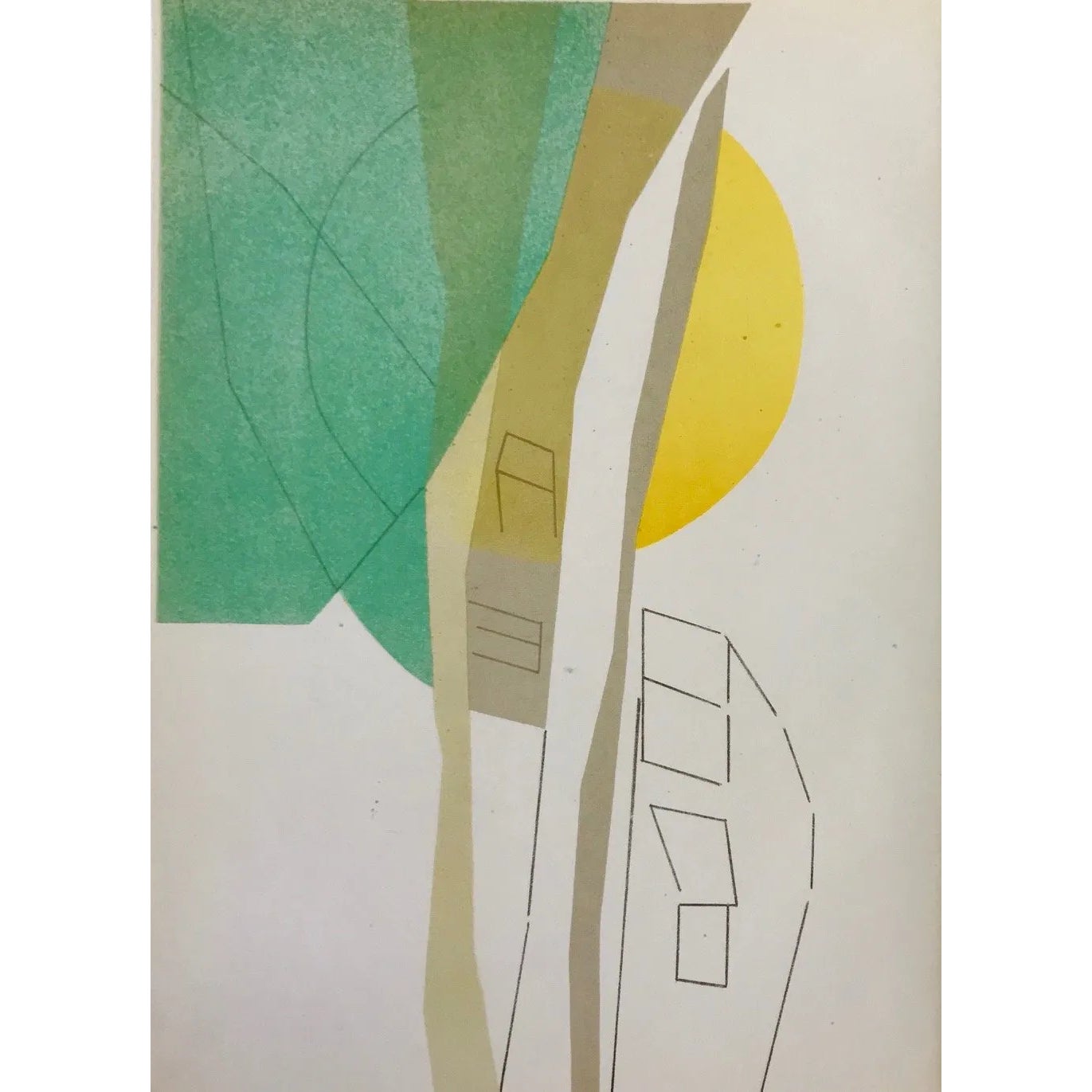 1961 Andre Beaudin Original Lithograph 5 | Chairish