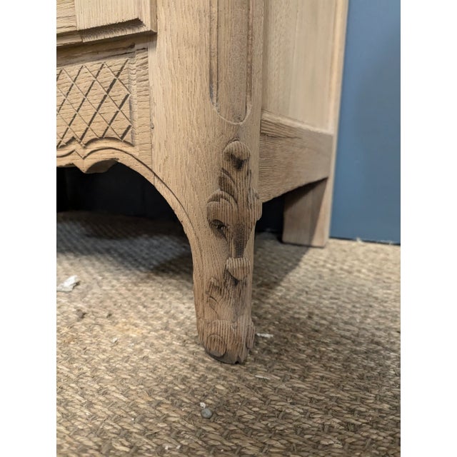 Neo-Rustic Jam Cupboard in Pickled Oak | Chairish