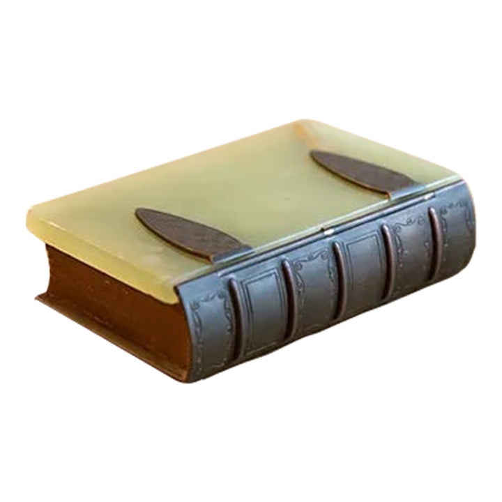 Green Onyx "Book" Box Made in Germany | Chairish