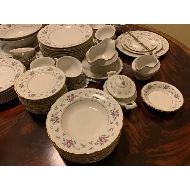 Vintage Princess China Dinnerware - 67 Pieces | Chairish