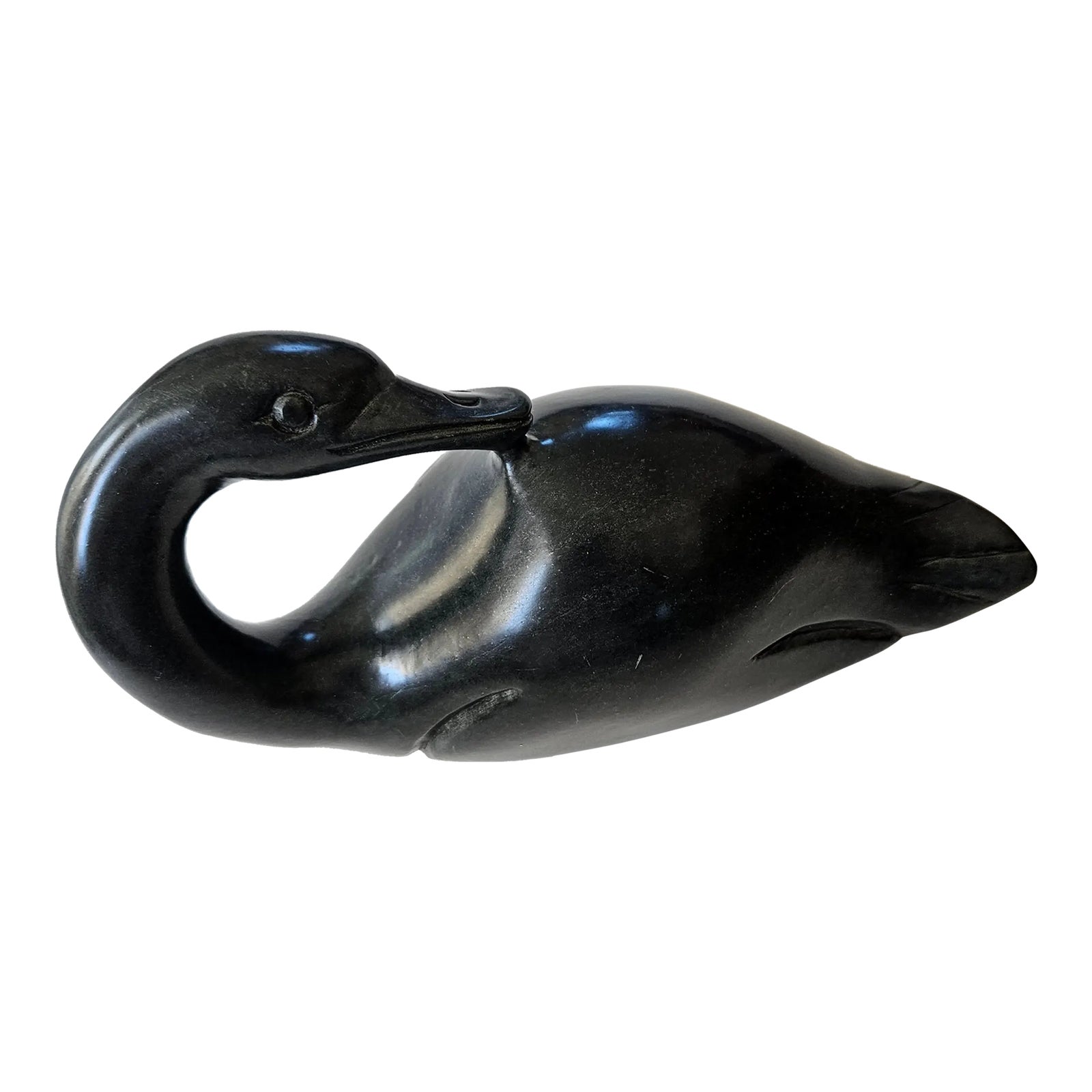 Mid 20th Century Vintage Swan Sculpture Signed by Artist Maxx Thanbi ...