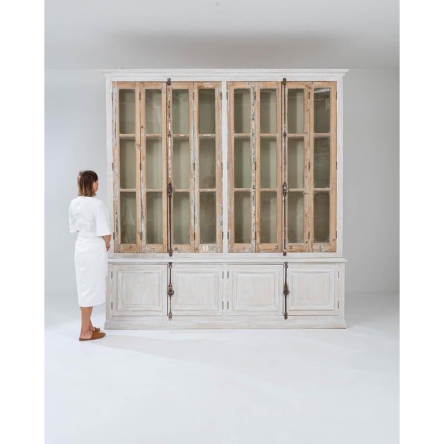 Vintage Northern African Window Wooden Vitrine | Chairish