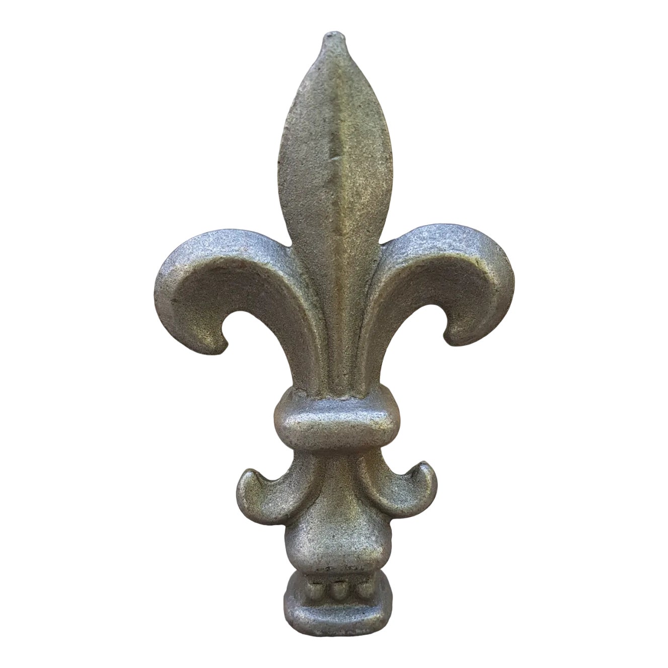 Large Cast Iron French Lily Post Head Architectural Ornament | Chairish