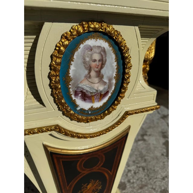 Late 19th Century Hand Painted and Carved With Gilt Bronze Ormolu ...