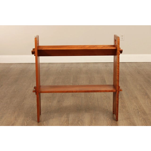 Stickley Mission Collection Cherry Book Trough Magazine Stand | Chairish