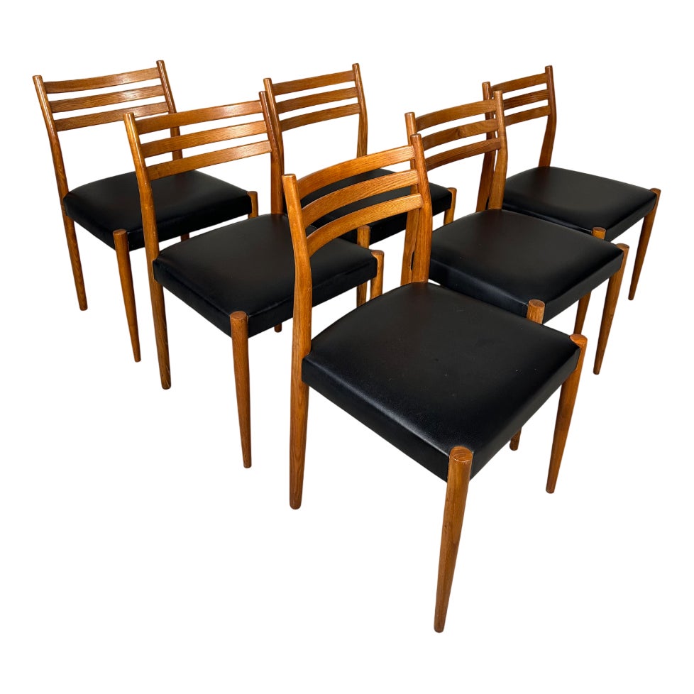 Vintage Living Room Chairs in Skai, 1960s, Set of 6 | Chairish