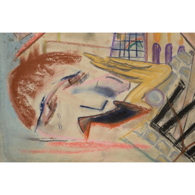 Holy Fire, Abstract Expressionist Figurative Pastel | Chairish