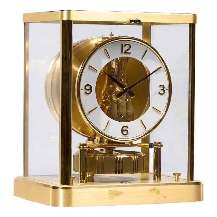 Jaeger-LeCoultre Atmos Brass Clock | Chairish