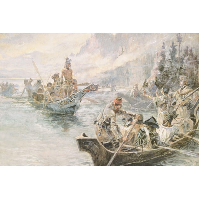 Late 20th Century Charles M. Russell 'Lewis and Clark on the Lower ...