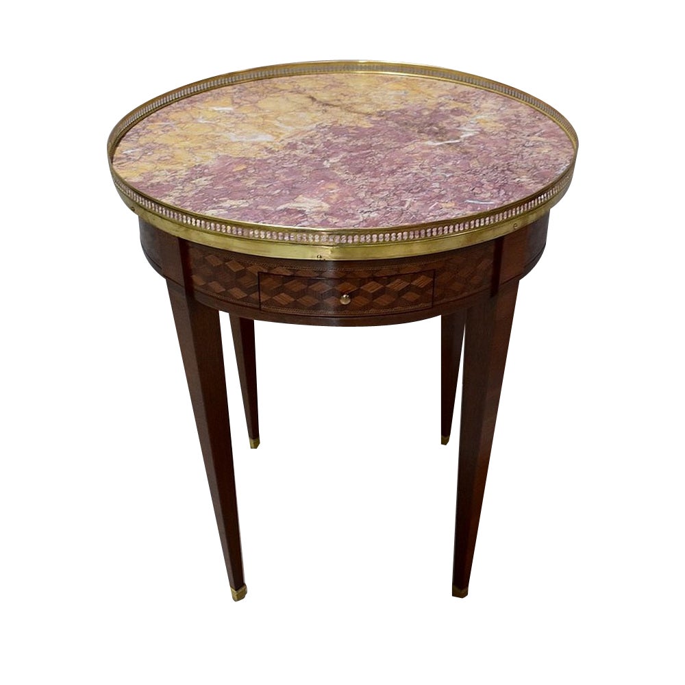 Early 20th Century Louis XVI Mahogany Bouillotte Table | Chairish
