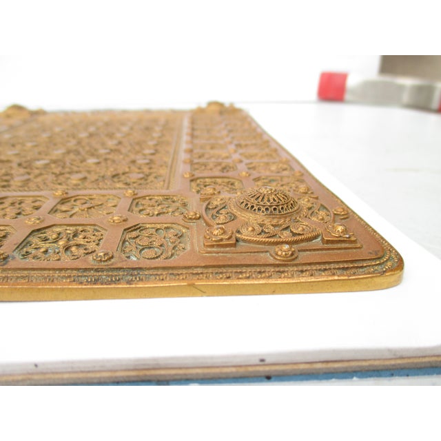 Ornamental Metal Book Cover | Chairish