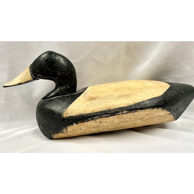 Antique Early 1900s Handcrafted Wood Duck Decoy | Chairish