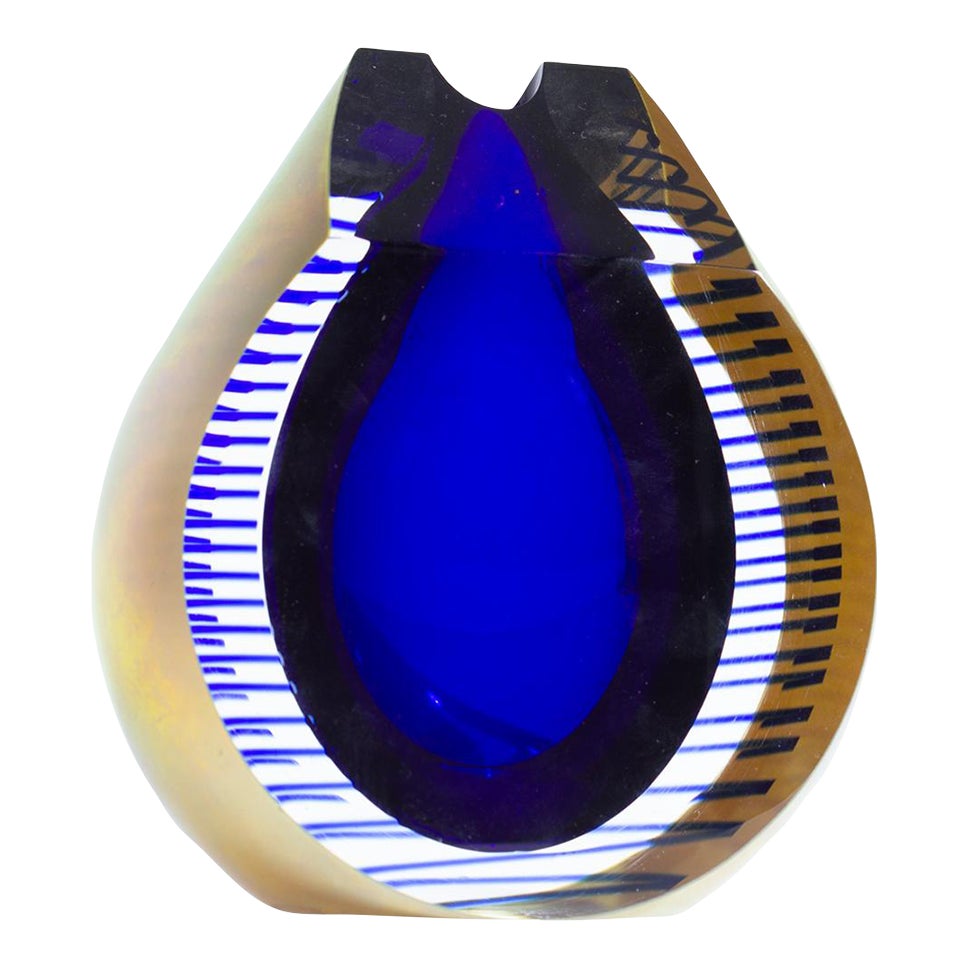 Steve Correia Signed Limited Edition Art Glass Vase | Chairish