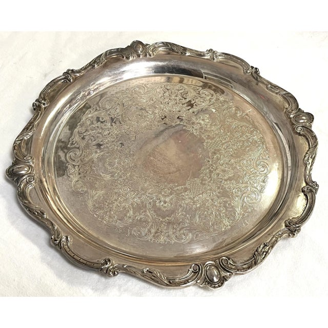 Vintage Wilcox International Silver Co. Silverplate Platter | Chairish