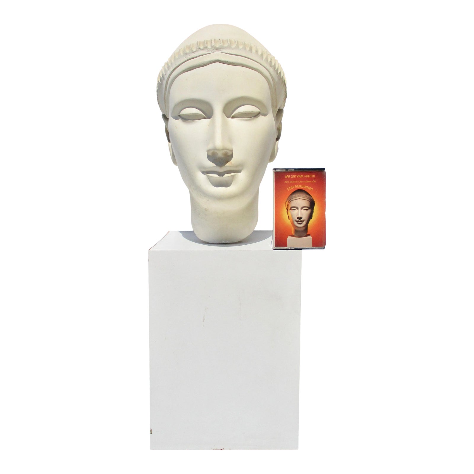1980s Ageho Album Cover & Head Sculpture - 2 Pieces | Chairish