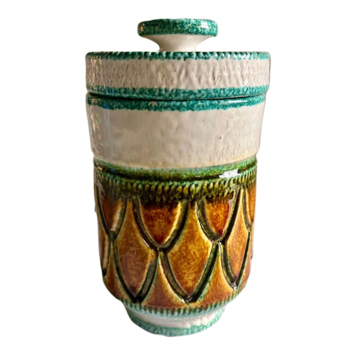 Vintage Italian Jar | Chairish