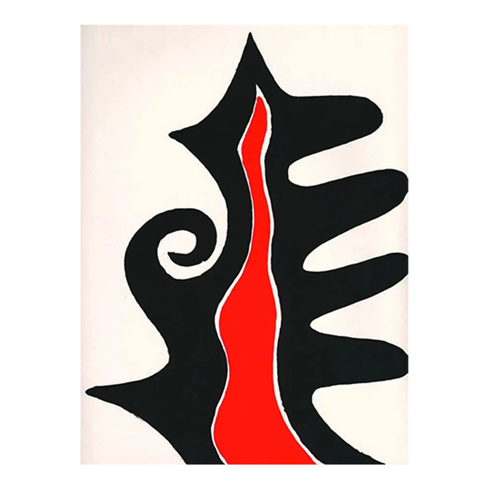 Calder Original Lithograph Dm46201 Derriere Le Miroir 1973 | Chairish