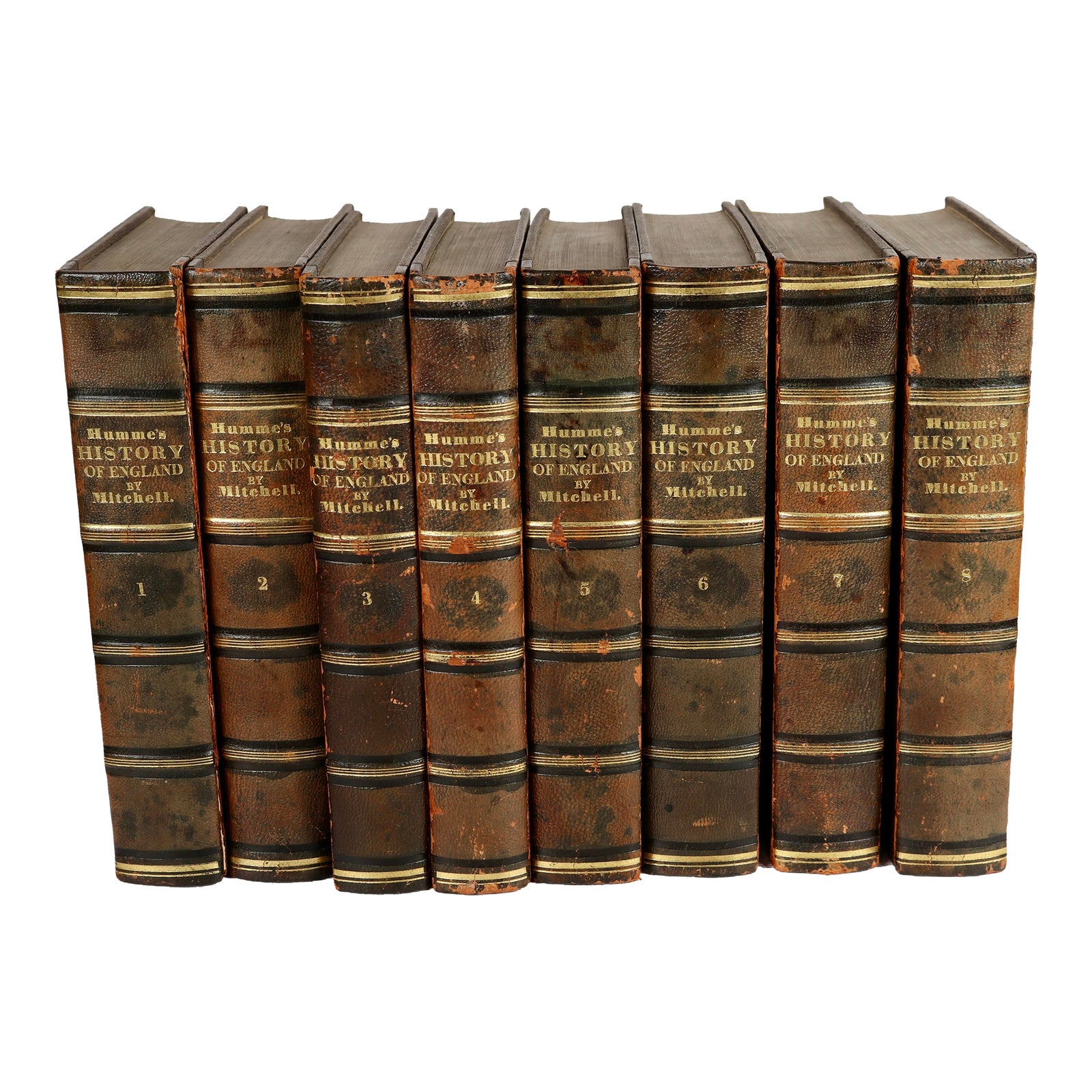 1816 Hume’s History of England by George B. Mitchell - Set of 8 | Chairish