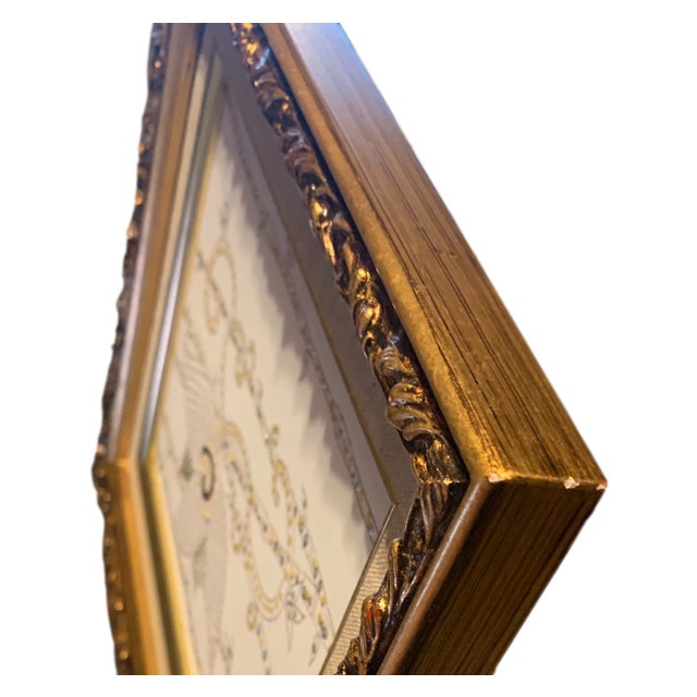 Contemporary Metallic Paint and Marker Drawing in Frame Boho Chic ...