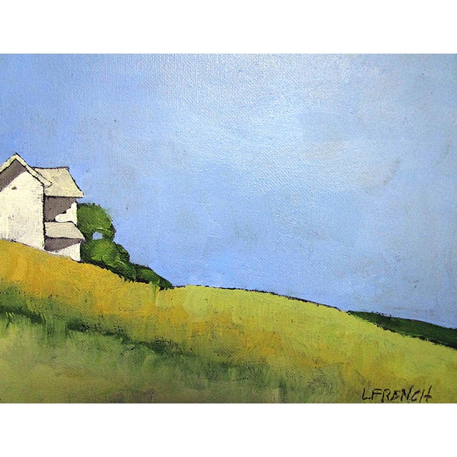 Sonoma Hill White Farmhouse Art Lynne French 9x12 California Landscape ...