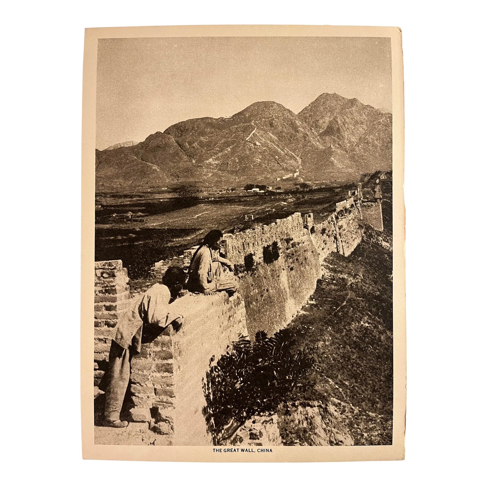 1915 Antique Images Great Wall Print | Chairish