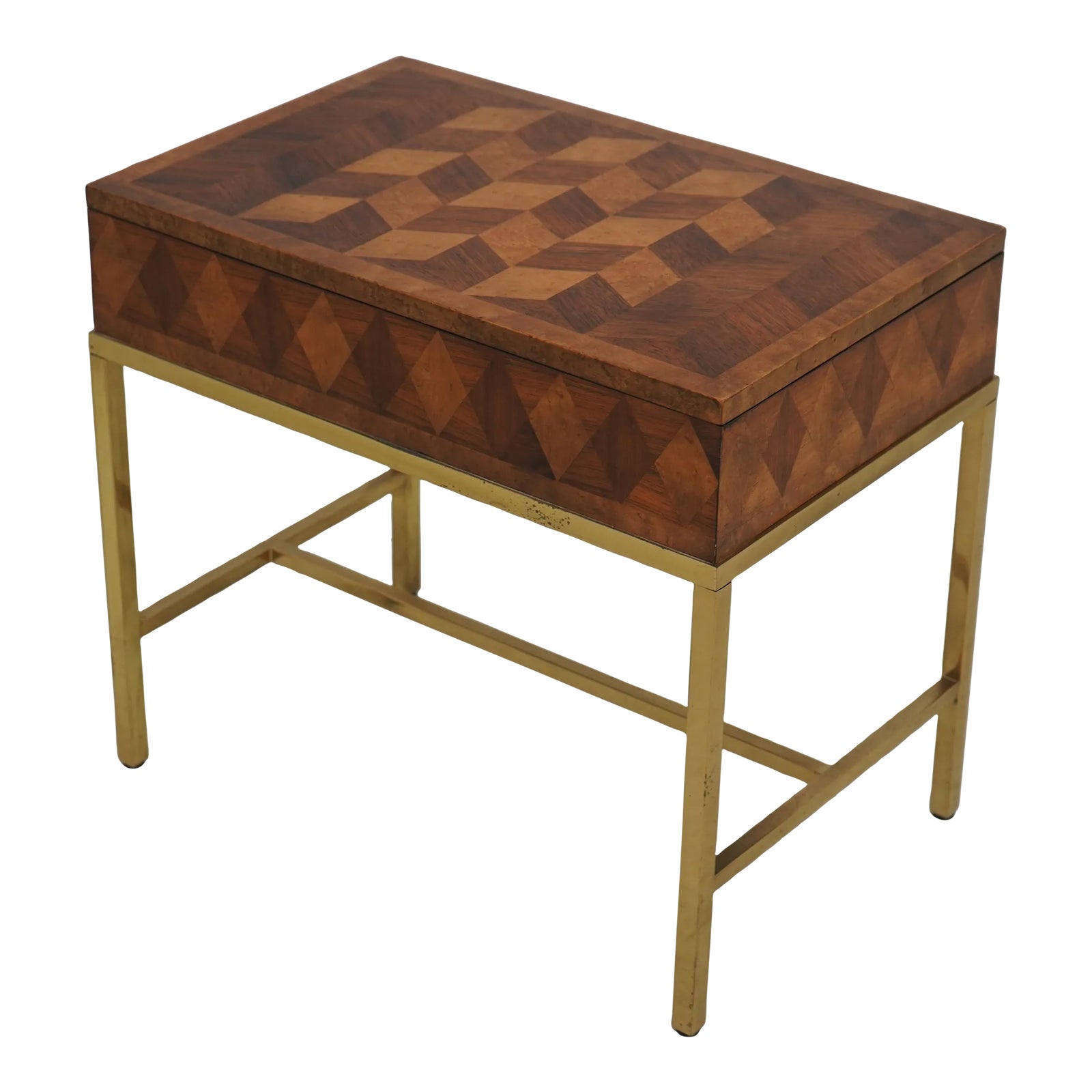 Baker Collector's Edition Inlaid Flip Top Accent Box | Chairish