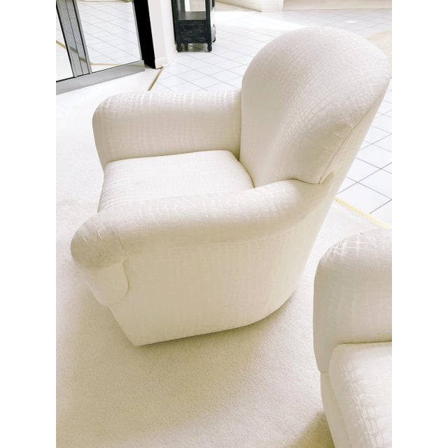 1990s Interior Crafts Chicago Swivel Club Chairs - a Pair | Chairish