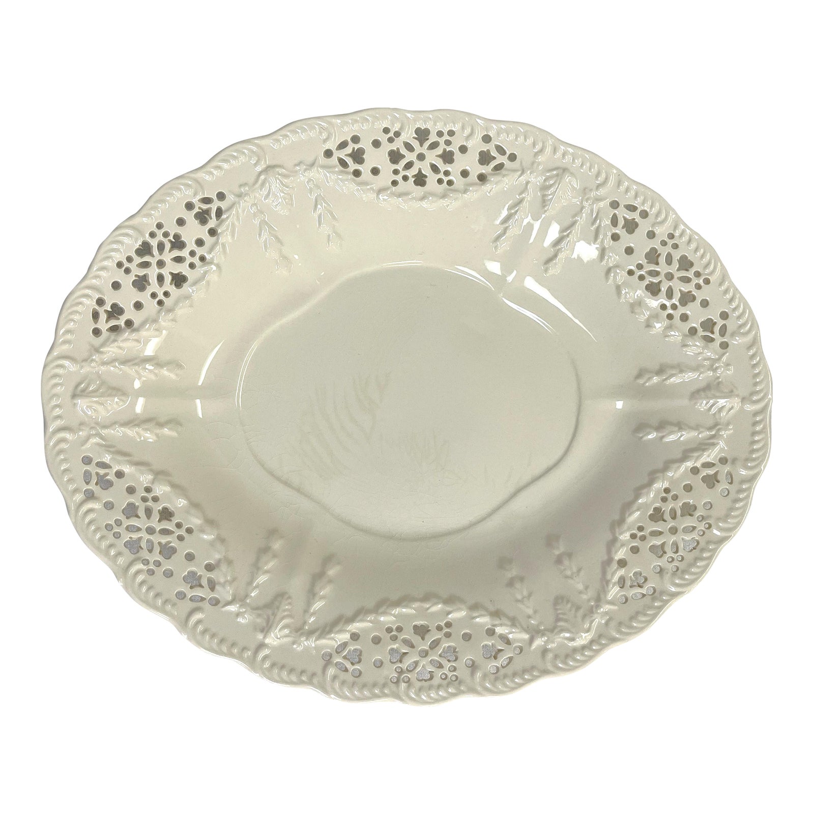 Antique Leedsware Classical Creamware Serving Dish Made in England ...