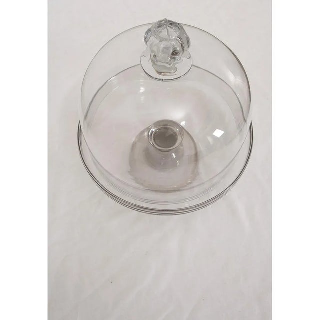 19th Century French Glass Pastry Display Dome on Pedestal | Chairish