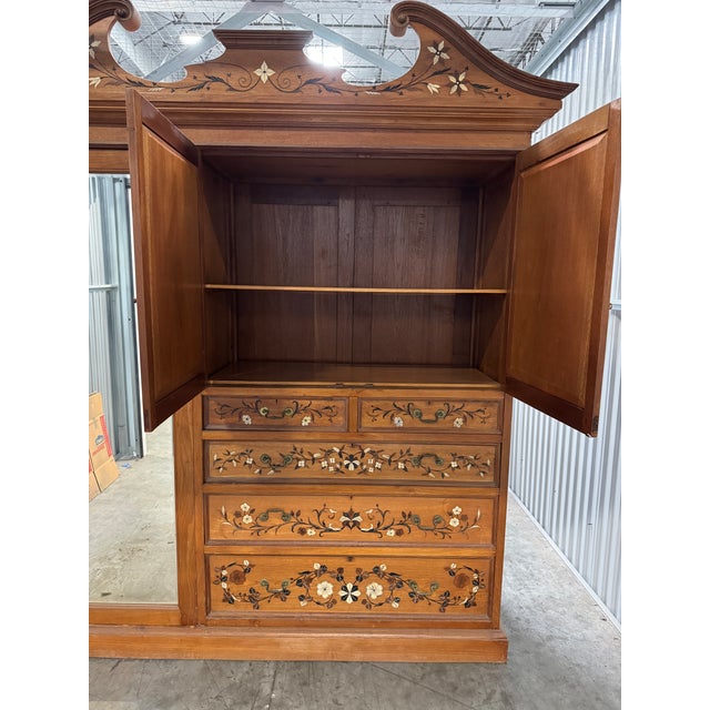 Complete Wardrobe Chifforobe With Shelves and Drawers | Chairish