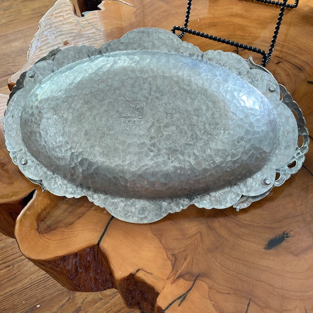 Vintage Hand Wrought Bread or Small Serving Dish by Rodney Kent | Chairish