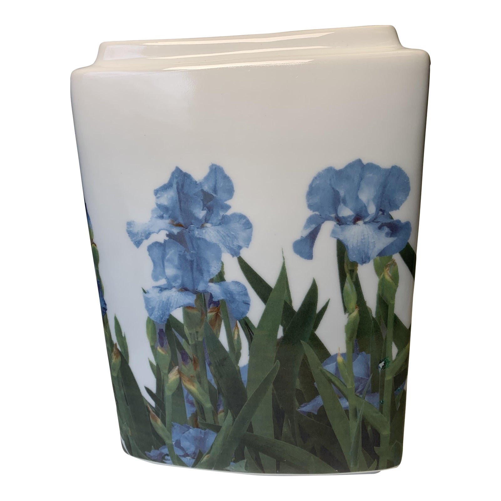 Blue Iris Vase by MacHatton & Hall | Chairish