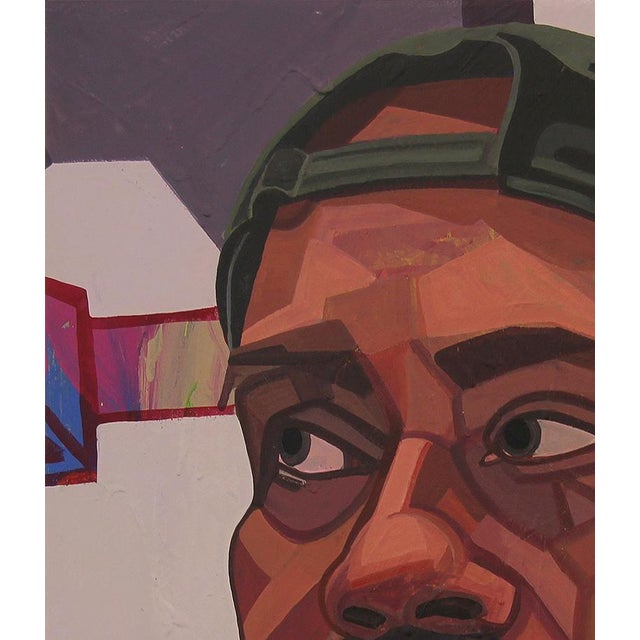 2021 "Portrait of Jonathan"Colorful Contemporary Angular Abstract ...