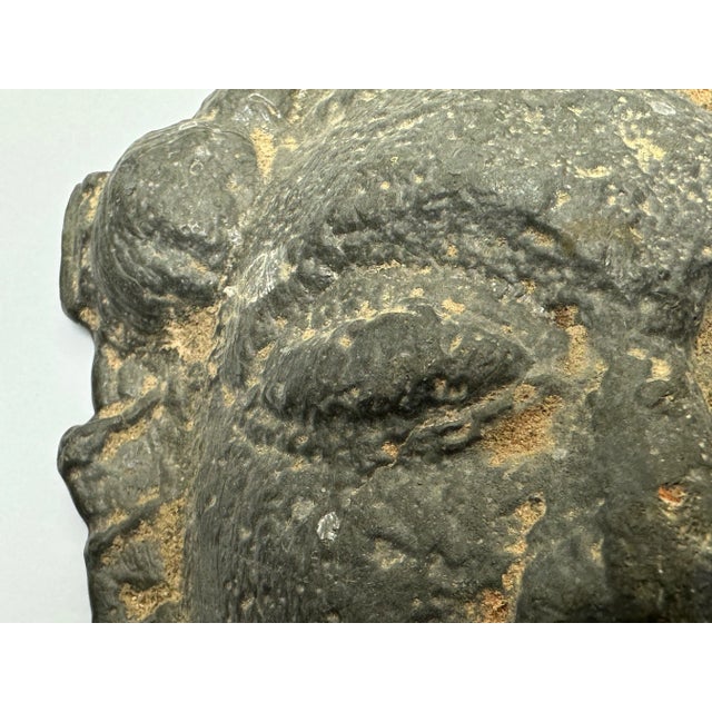 Elizabethan 16th Century Plaque Gentleman's Face Asleep Corbel Sculpture | Chairish
