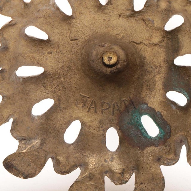 Vintage Brass " Hand" Paper Holder Stand | Chairish