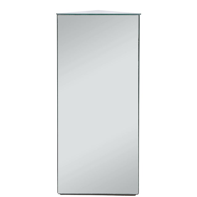Mirrored Triangular Pedestal | Chairish