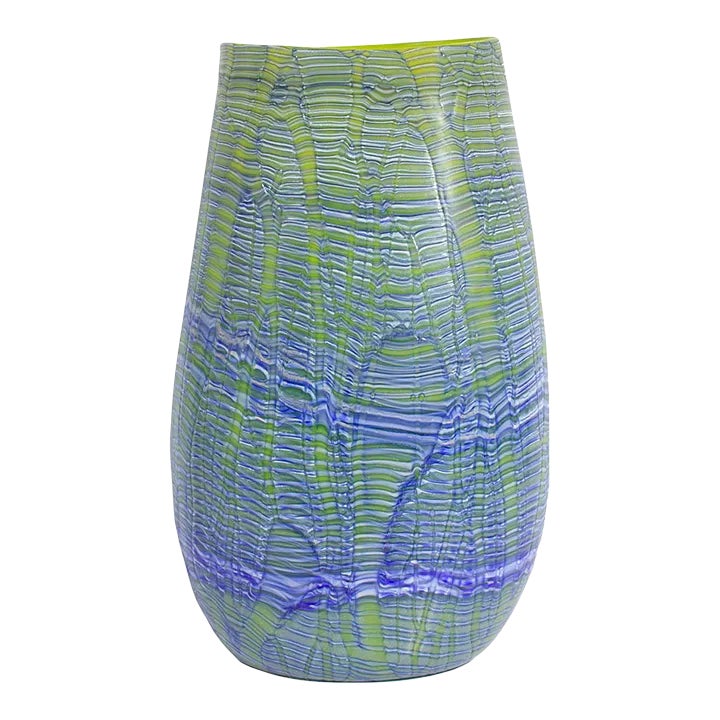 2001 Art Glass Vase Signed by Artist Rod Sounik | Chairish
