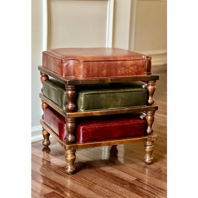 1960s Vintage Stacking Footstools, Set of 3 | Chairish
