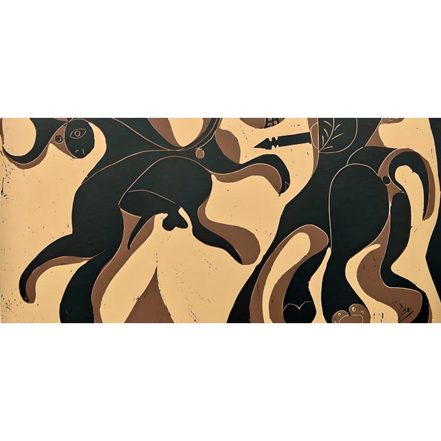 1960s Pablo Picasso, Picador and Fleeing Bull, Linogravures Print ...