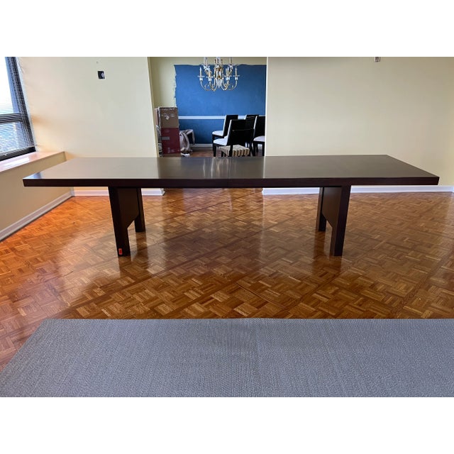 Modern Wenge Dining Table | Chairish