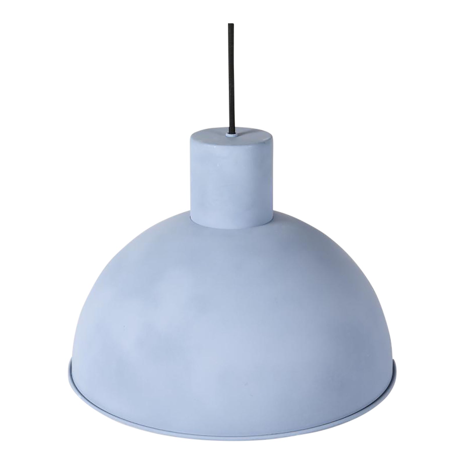 1970's Danish Domed Baby Blue Ceiling Pendant | Chairish