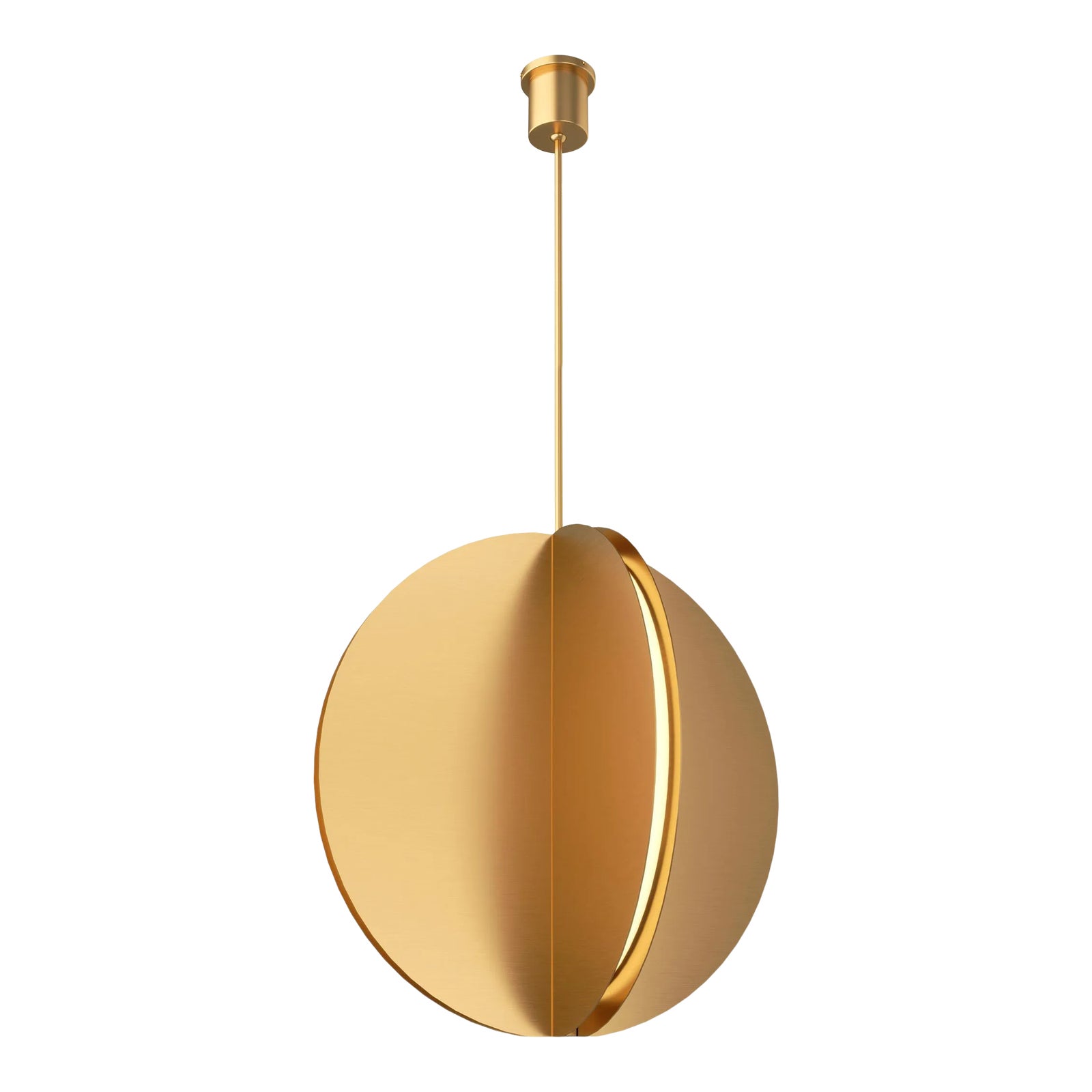 Visual Comfort Modern Bau 28 Pendant LED Natural Brass | Chairish
