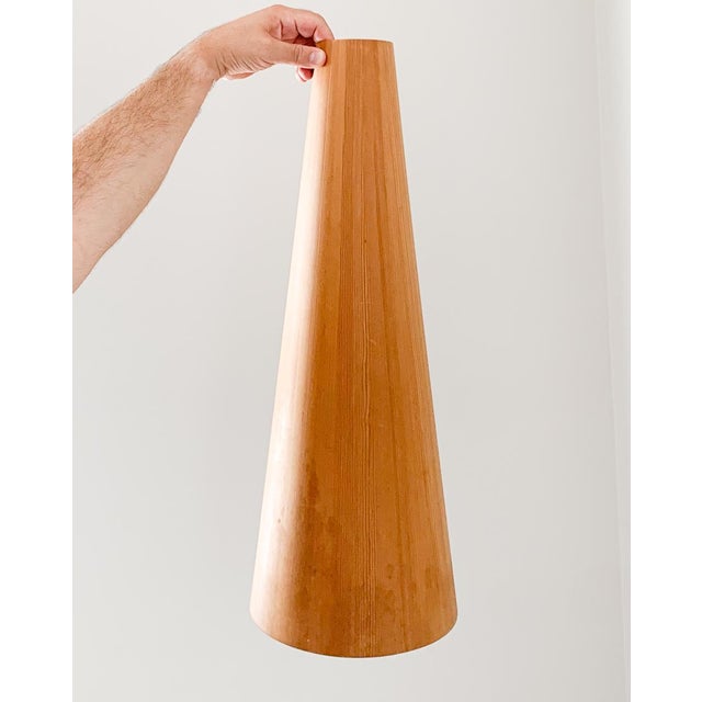 1950s Mid-Century Modern Scandinavian Oregon Pine Pendant Shade by ...