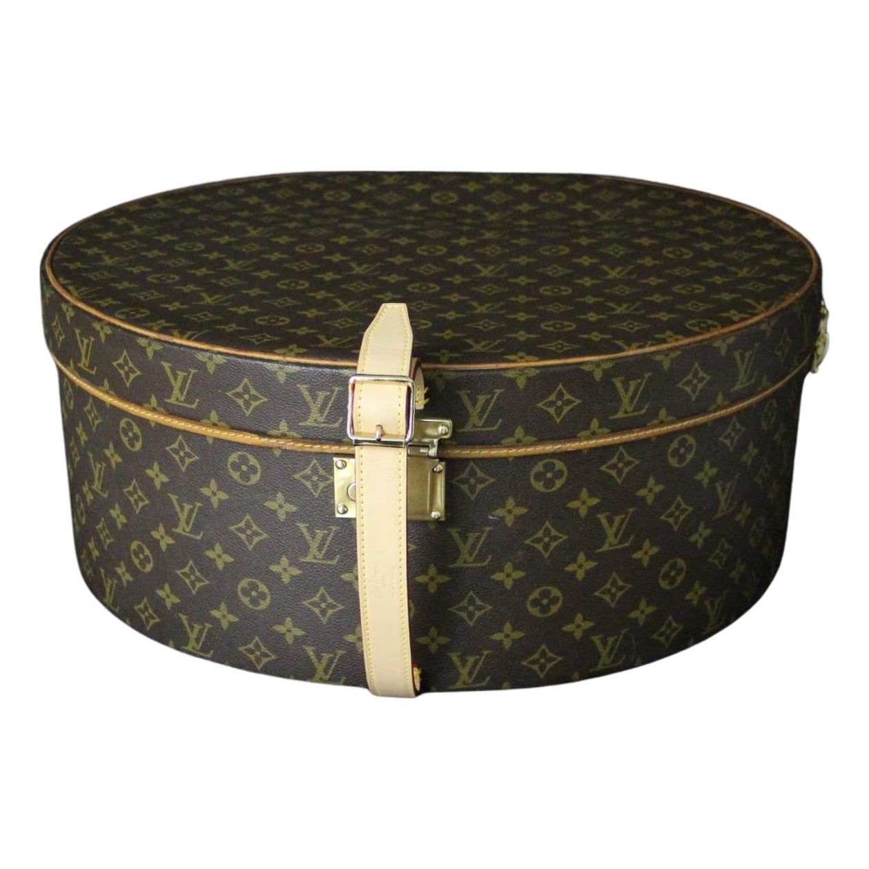 Round Hat Box from Louis Vuitton, 1980s | Chairish