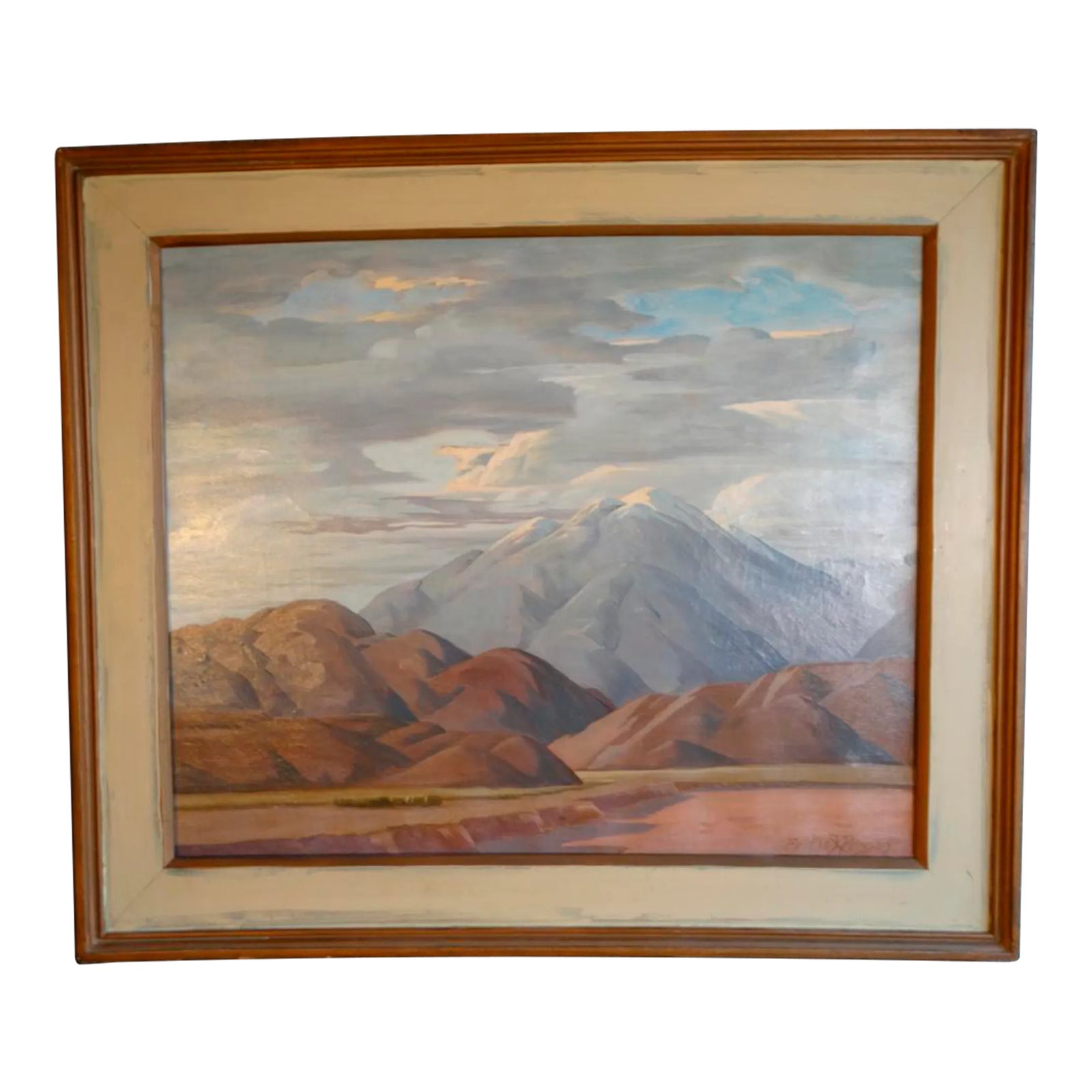 Early 20th Century Fritioff Persson "High Sierras" Mountain Landscape ...